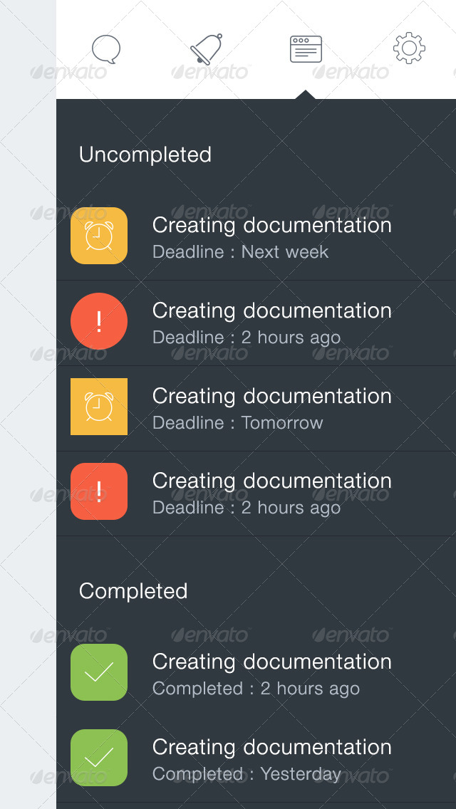 Flat UI for Mobile, Web Elements | GraphicRiver